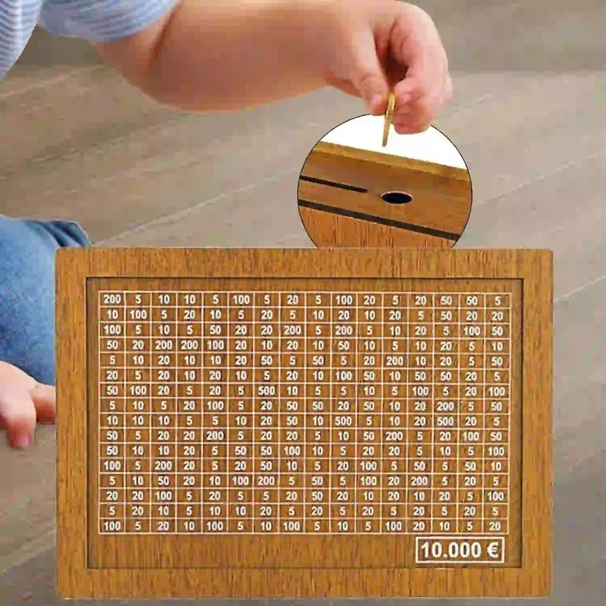 Coin Cash Box Piggy Bank with Numbers Ticks – pilcky